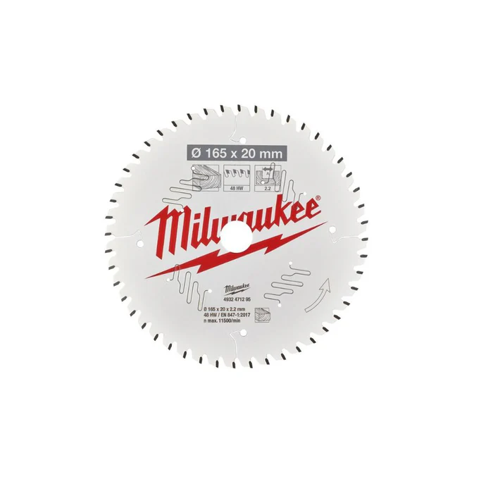 Milwaukee List testere za drvo, 165 x 20 mm, 48 zuba, 4932471295