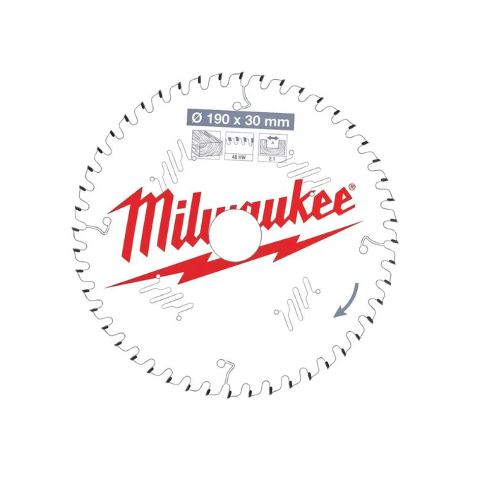 Milwaukee List testere za drvo, čist rez, 190 x 30 mm, 48 zubaca, 4932471380