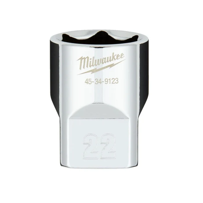 Milwaukee Nasadni ključ sa 6 tačaka, kratka, metrička, 22 mm, 4932480020