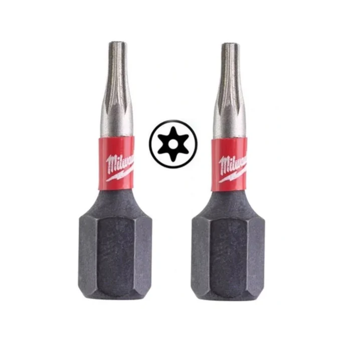 Milwaukee Udarni bit za udarne odvrtače, TX BO 7 x 25 mm, Shockwave, 2 kom, 4932471577