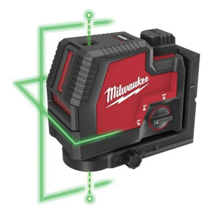 Milwaukee – USB punjivi laser sa zelenim ukrštenim linijama sa vrhovima, 4 V, 3.0 Ah,  u Kitbox-u, L4 CLLP-301C – 4933478099