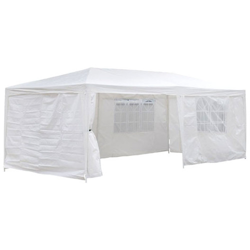 GREEN BAY GAZEBO TENDA 3 X 6 SA BOCNIM STRANAMA - BELA