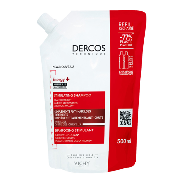 Dercos Energy+ stimulišući šampon protiv gubitka kose (Dopuna / Refill) 500ml