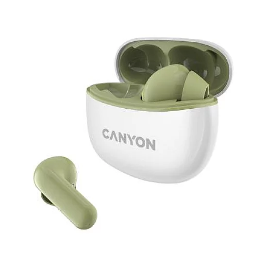CANYON TWS 5 (CNS-TWS5GR) BLUETOOTH SLUŠALICE ZELENE CENA