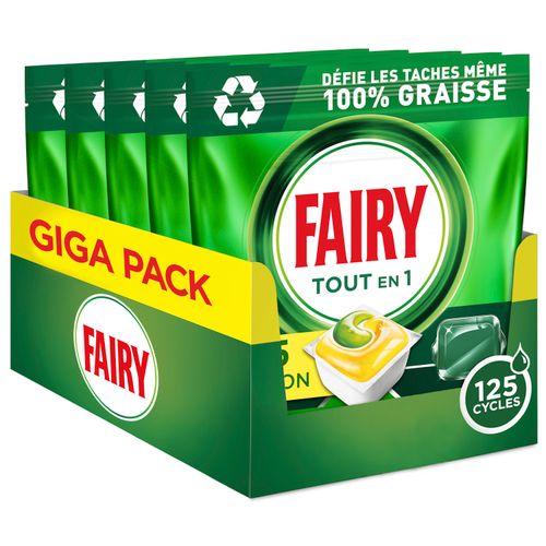 FAIRY All in One Tablete za sudomašinu 125 kom (5X25 kom) XXL