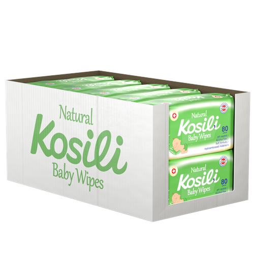 KOSILI All Natural Baby vlažne maramice 10 x 80/1 XXL