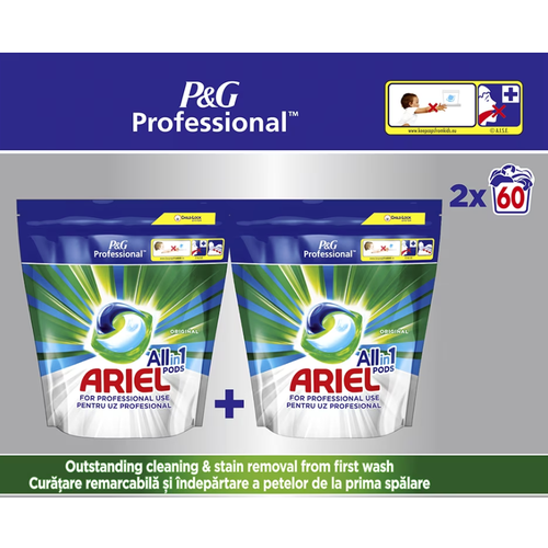 Ariel Professional All in One Regualr kapsule za pranje veša,120 kom XXL