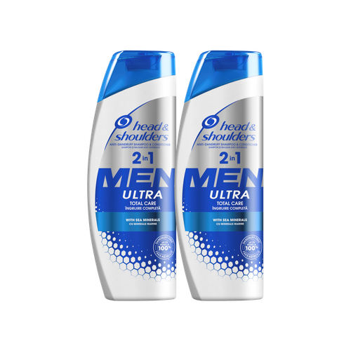 Head & Shoulders Total Care Men 2u1 šampon za kosu 2x360ml XXL