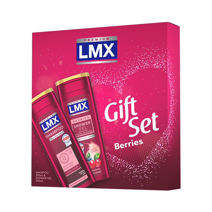 LMX Gift Set Berries (šampon za kosu 300ml+gel za tuširanje 300ml)