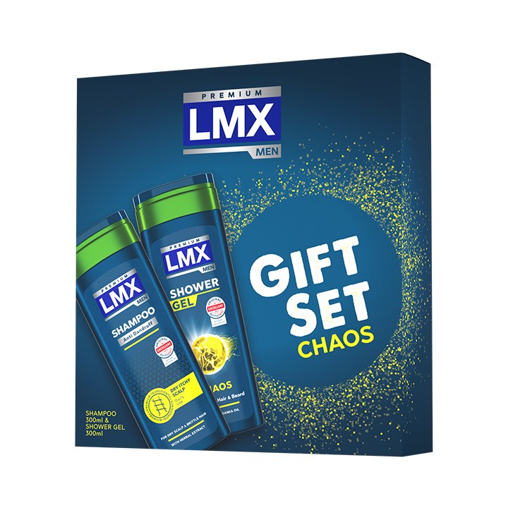 LMX Gift Set Man Chaos (šampon za kosu 300ml+gel za tuširanje 300ml)