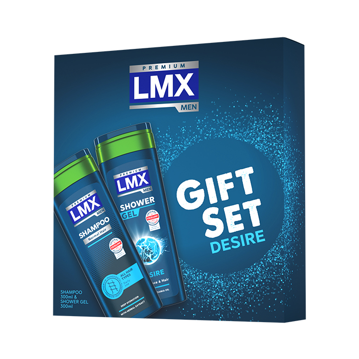 LMX Gift Set Man Desire (šampon za kosu 300ml+gel za tuširanje 300ml)