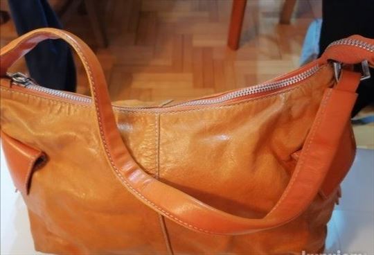 Narandžasta torba od prirodne kože antilope