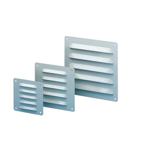 SE Metal outlet grille cut-out 104x80mm ext dim 120x120mm IP23