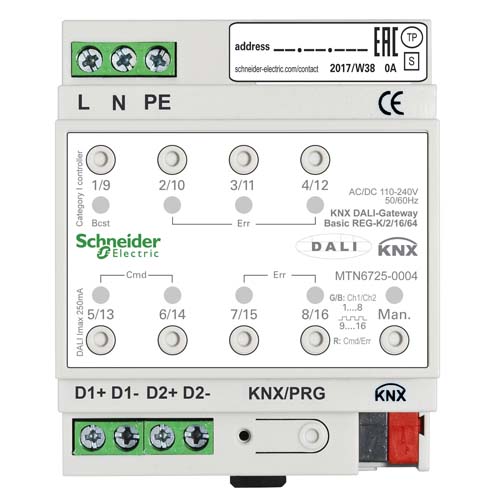 SE KNX DALI-Gateway Basic REG-K/2/16/64