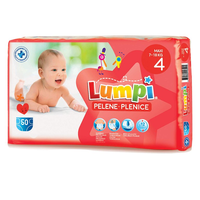 Pelene lumpi 4 maxi 7-18 kg 50/1