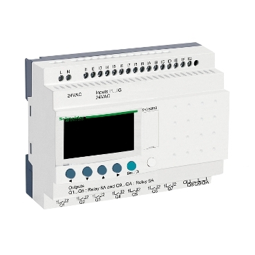 SE Modularni progr. kontroler Zelio Logic 24 I O 24 V AC časovnik-displej