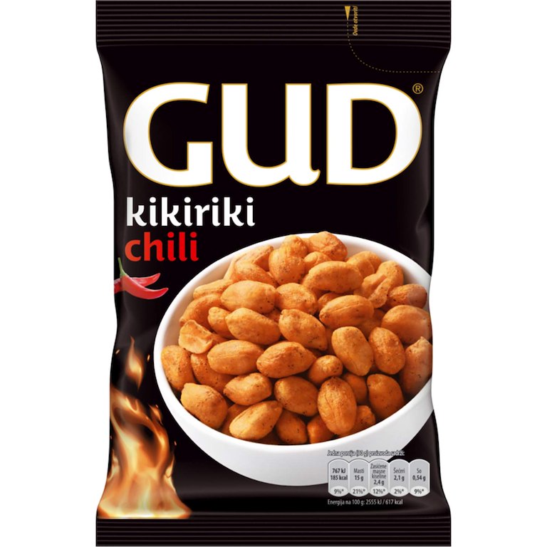 Gud kikiriki prženi ljuti 180g