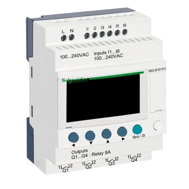 SE Modularni progr. kontroler Zelio Logic10 I O 100..240V AC časovnik-displej