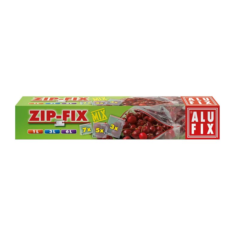Alufix vrećica zip-fix za spremanje namirnica mix alufix