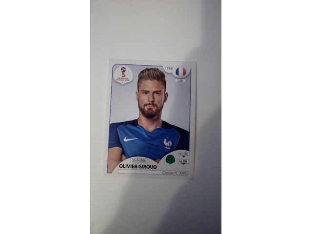 Panini FIFA 2018 Russia international sličica broj 206