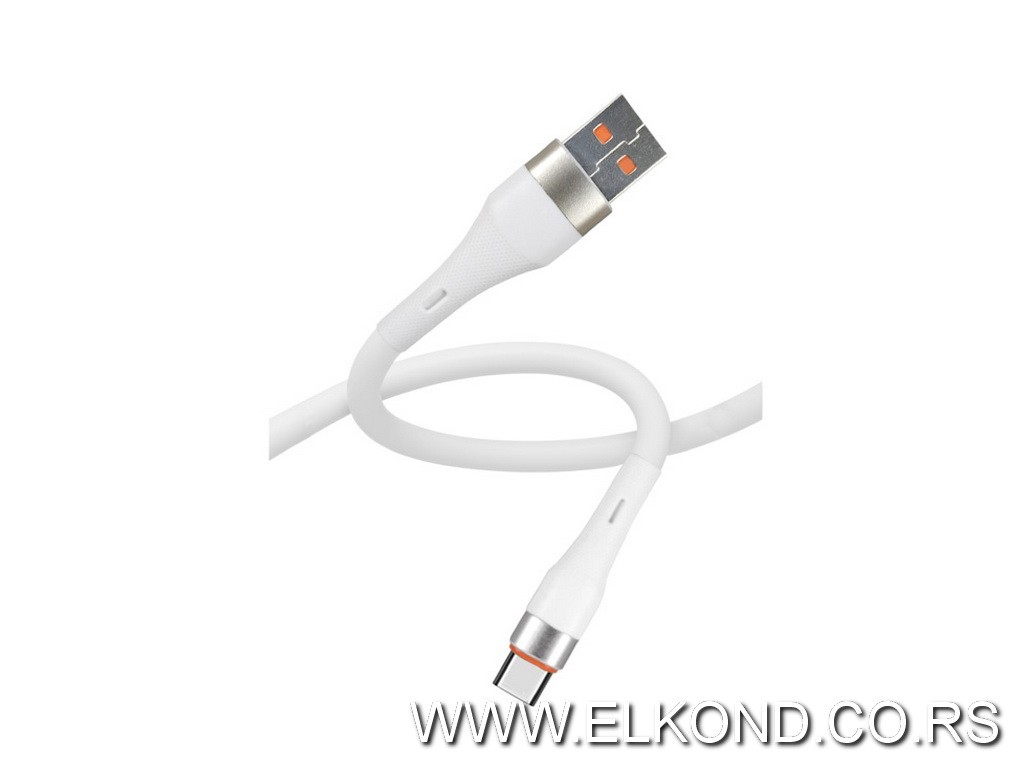 Kabel USB A/type C V2.0 silikon 1m PROSTO