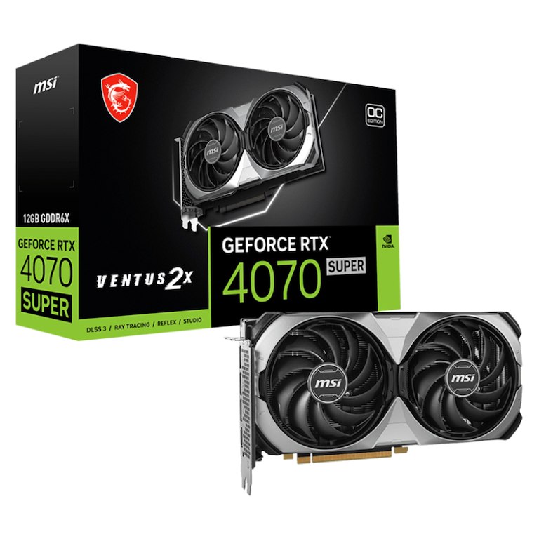 MSI RTX 4070 SUPER 12G VENTUS 2X OC 12GB GDDR6X 192bit Grafička karta