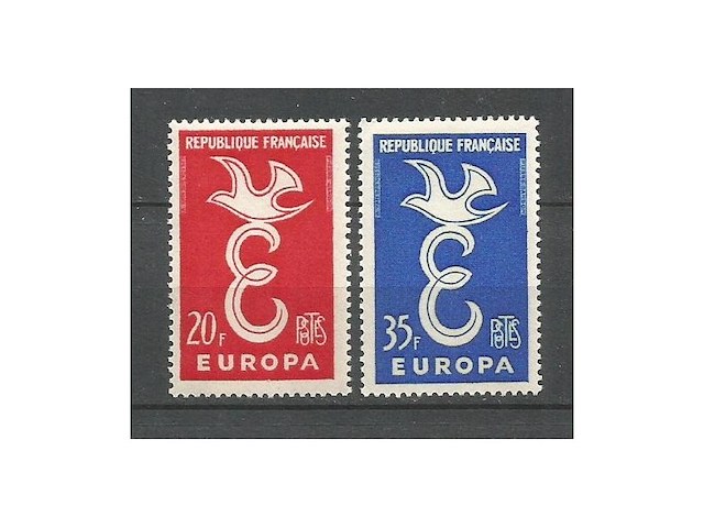 Francuska 1958. EVROPA CEPT cista serija