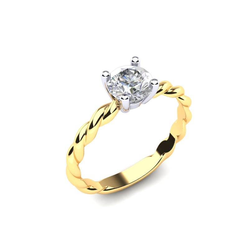 Zlatni prsten sa cirkonom Nonnica
