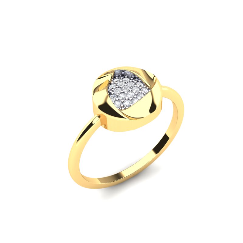 Zlatni prsten sa cirkonima Grace