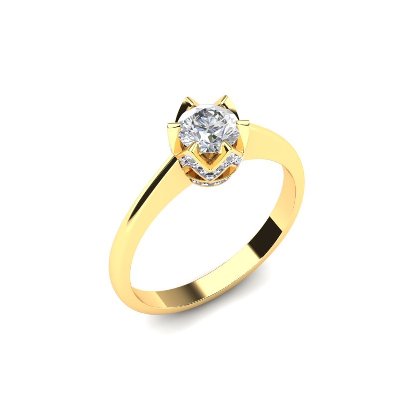 Zlatni prsten sa cirkonima Earlina