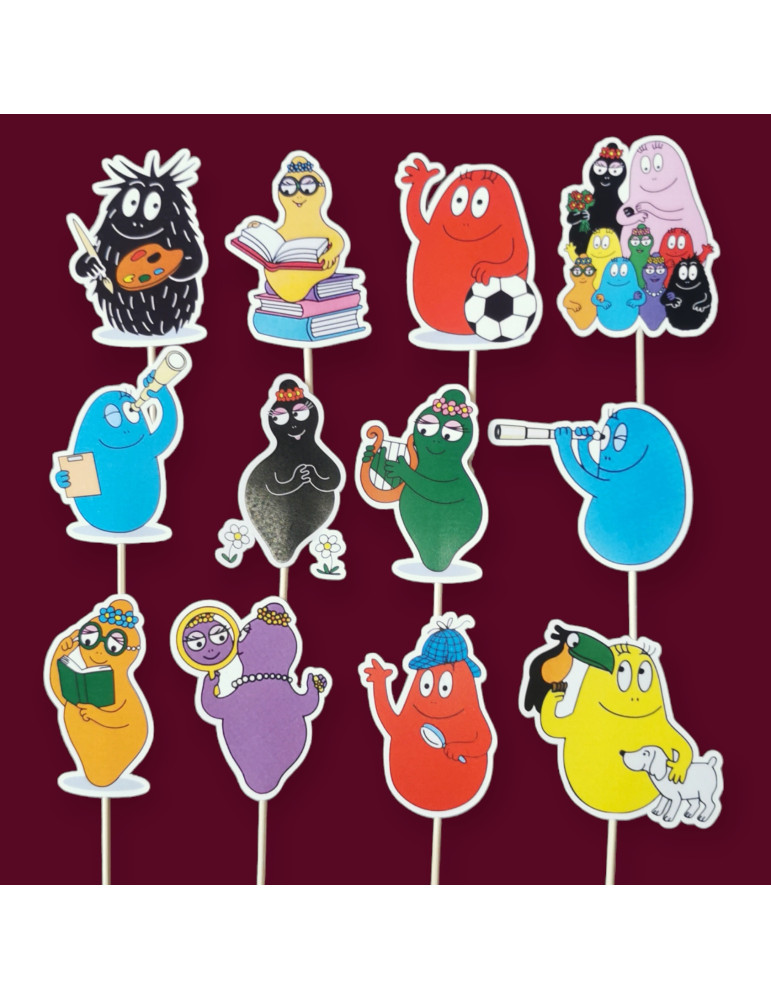 Toperi Barbapapa - set 12 kom