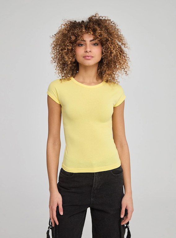 Jednobojna majica Žuta