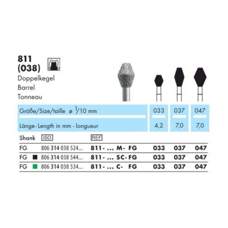 BORER DIJAMANT ZA TURBINU 811