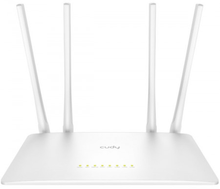 Cudy WR1200 AC1200 Dual Band 2.4+5Ghz Wi-Fi Ruter 1W/4LAN 10/100Mbps, 4x5dBi, GUEST/WPS/DDNS