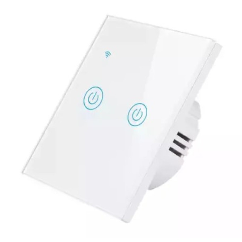 ZIGBEE-SMART-2 GANG-RSH-SP002-EU Gembird 2 Smart bezicna prekidaca,APP glasovna kontrola Glass Touch