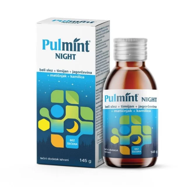 Pulmint Night sirup za smirivanje kašlja 145g