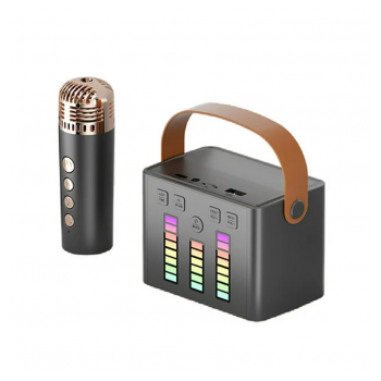 BLUETOOTH ZVUCNIK KARAOKE SET SA MIKROFONOM Q-2 CRNI