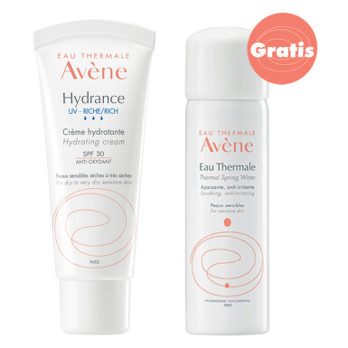 Avene Hydrance Optimale UV SPF 30 Rich krema 40 ml + Termalna voda 50 ml