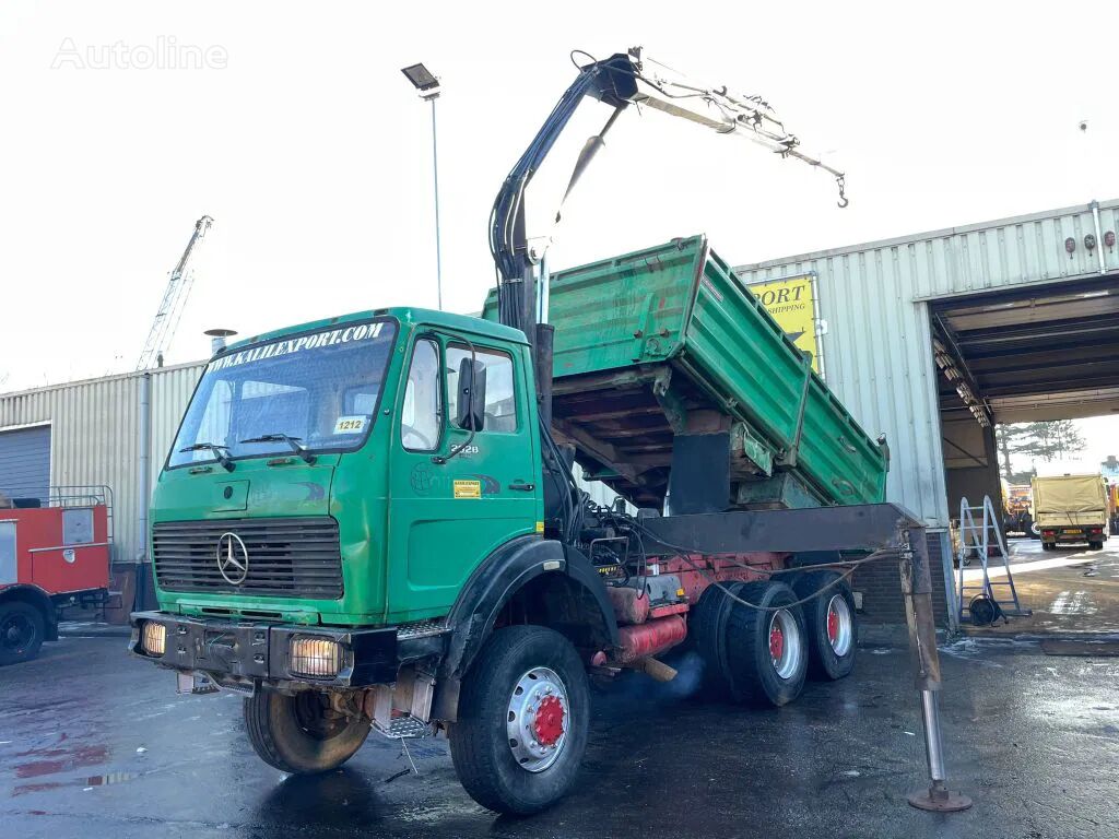 Mercedes-Benz SK 2628 Kipper 6x6 V8 Big Axle's Crane Auxilery ZF Top Condition kiper