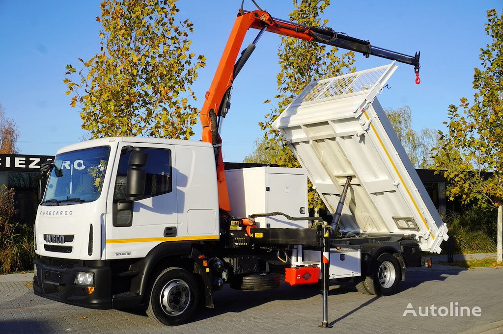 IVECO Eurocargo 120E18 Crane Palfinger / 3-way tipper / sleeper cab kiper