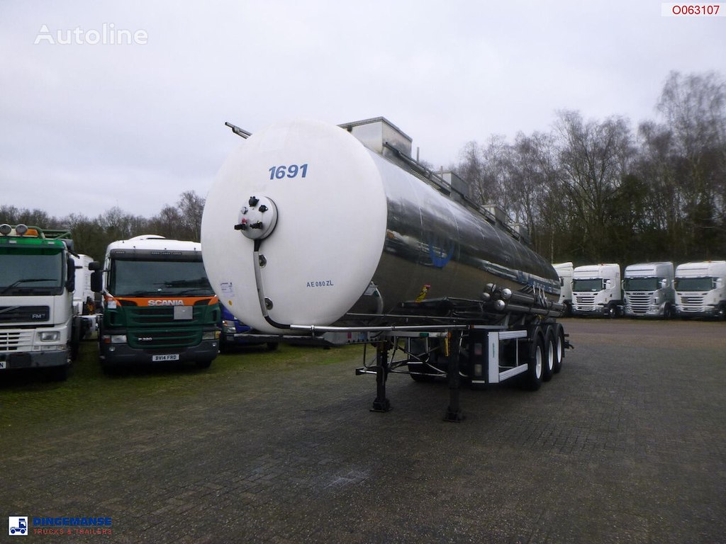 Maisonneuve Chemical tank inox L4BH 29.8 m3 / 1 comp cisterna za prevoz hemikalija