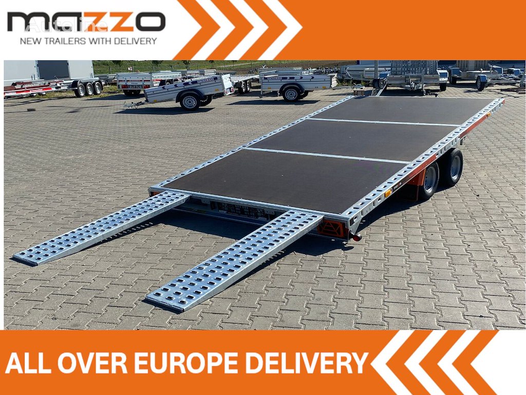 Nova Gravity400 400x210cm Twin axles trailer tilt-bed GVW 3000kg prikolica autotransportera