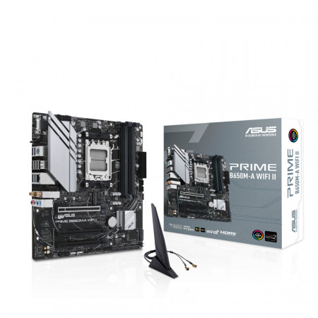 MB ASUS PRIME B650M-A WIFI II, AMD B650, 4 x DIMM, Wi-Fi 6, AM5