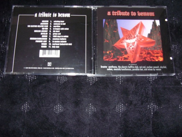 Various ‎– A Tribute To Venom CD Big Eye Music USA 2001