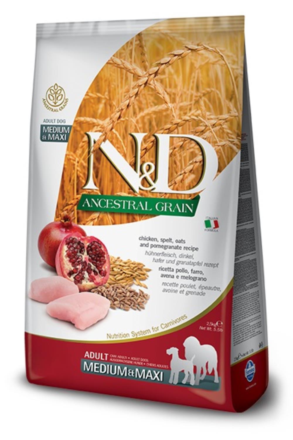 N&D AG Chicken&Pomegranate Medium/Maxi