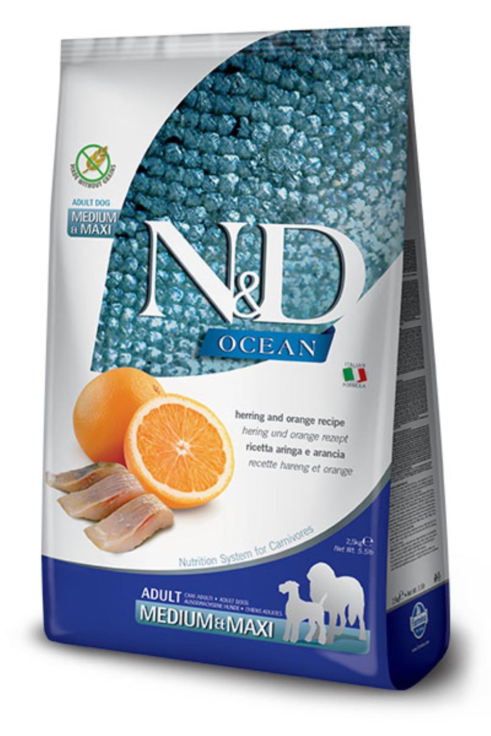 N&D Ocean Herring&Orange Medium&Maxi