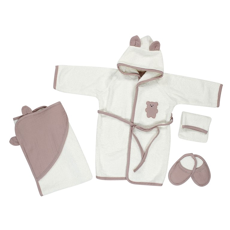 Bebekevi set za bebe devojčice roze BEVI1378