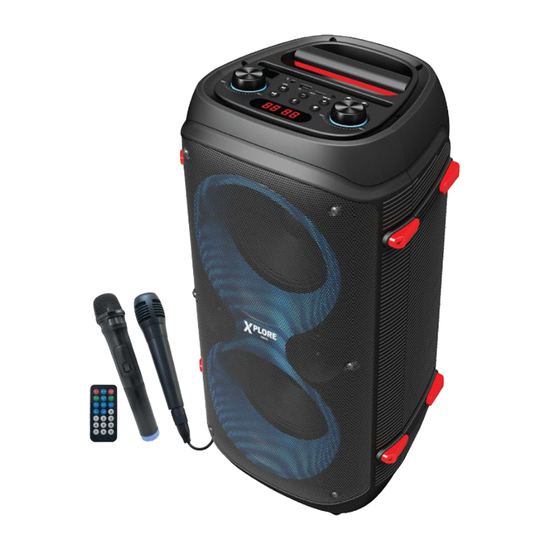 Zvučnik Xplore FUSION XP8821,1000 W, Crna, Bluetooth