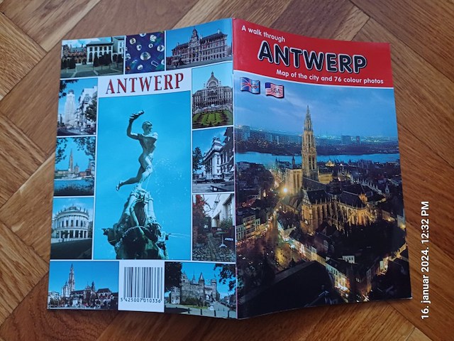 ANTWERP, MAP OF THE CITY AND 76 COLOUR PHOTOS