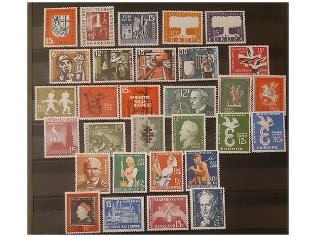 Saar Saarland 1957-1958-1959 ** 20 komplet serija